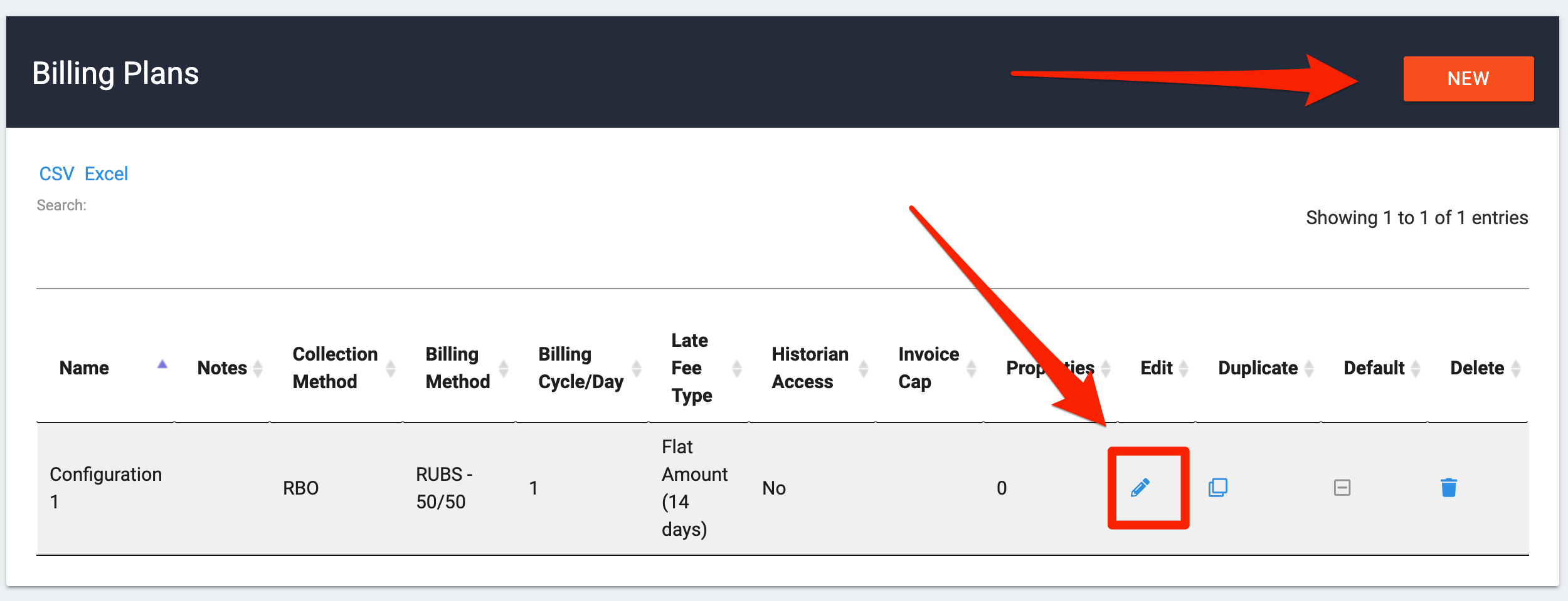 Create a Billing Plan