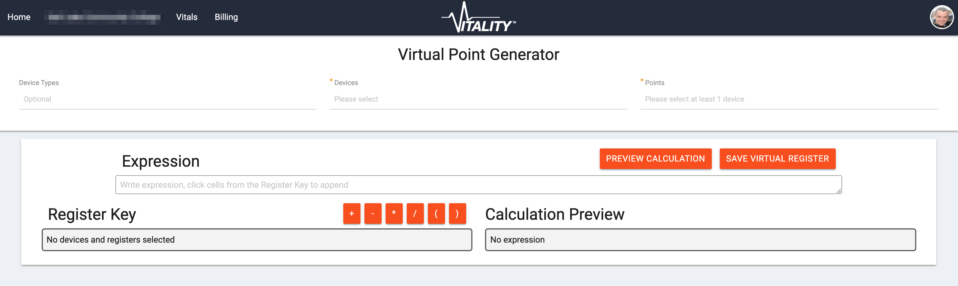 Creating a Virtual Point