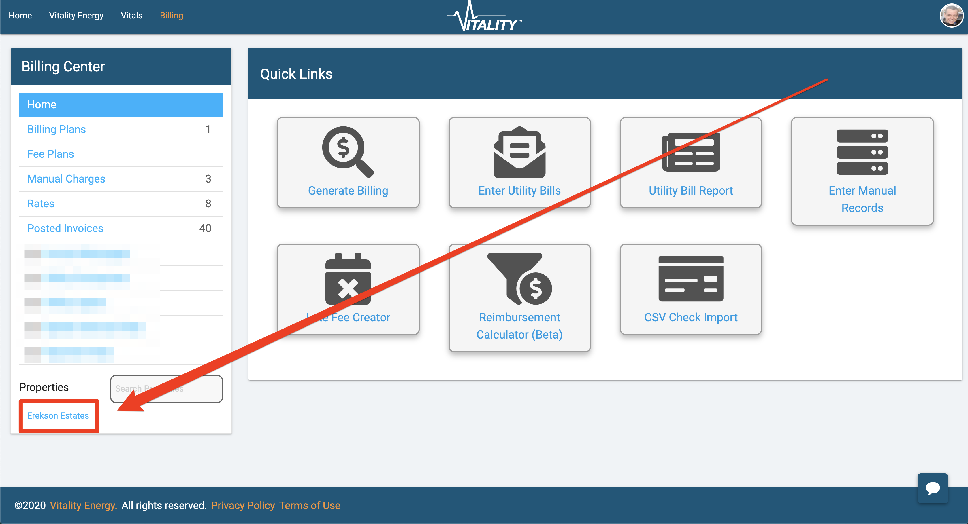 Create a Unit for Billing