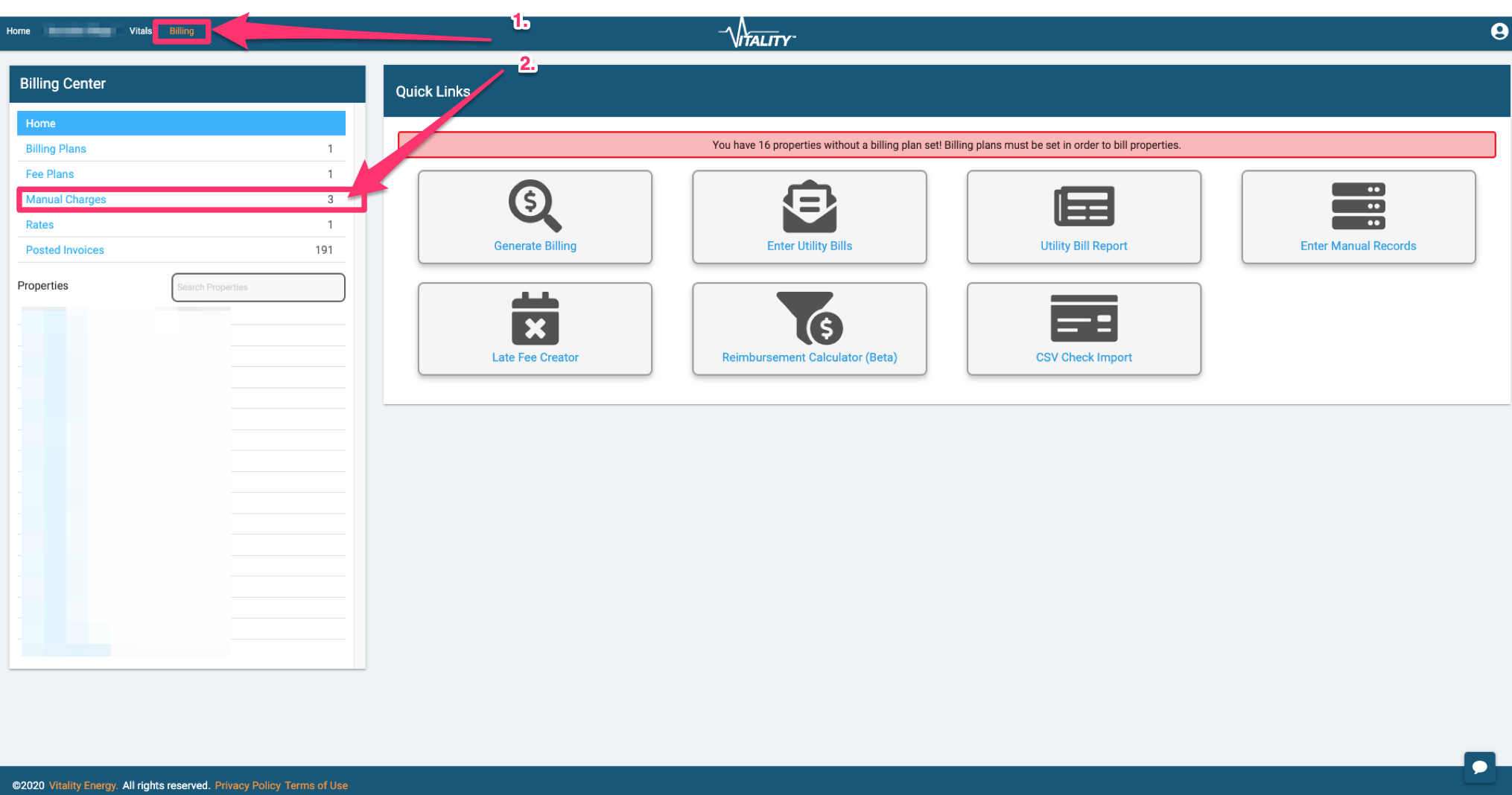 Create/ Edit Manual Charges