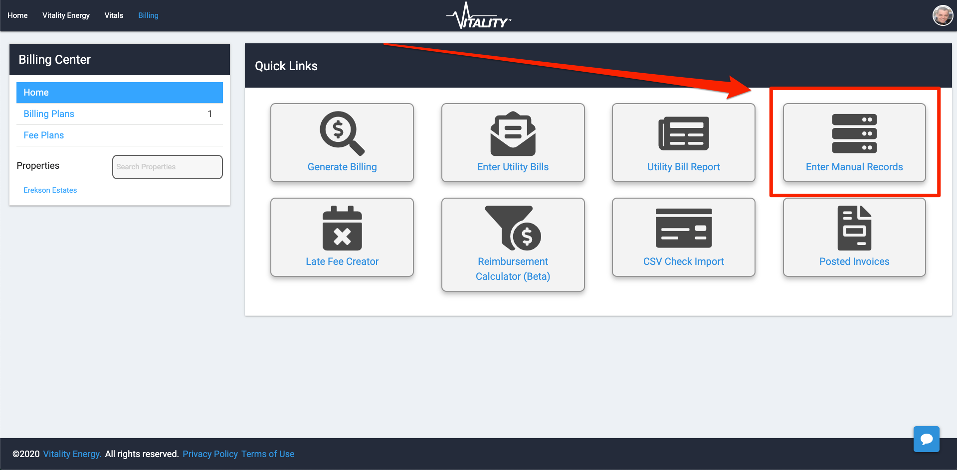Connect a Manual Meter